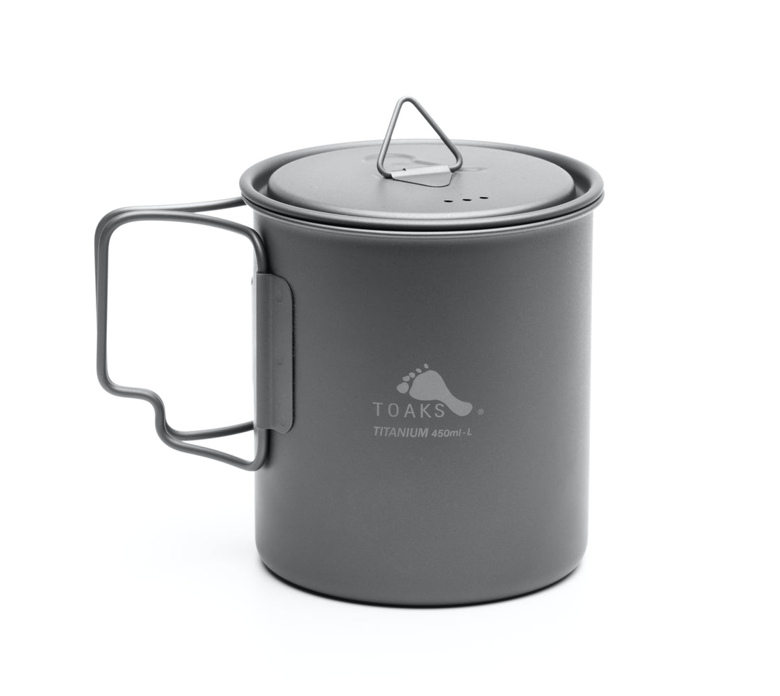 TOAKS LIGHT Titanium 450ml Cup with Lid (ultralight version) – TOAKS ...