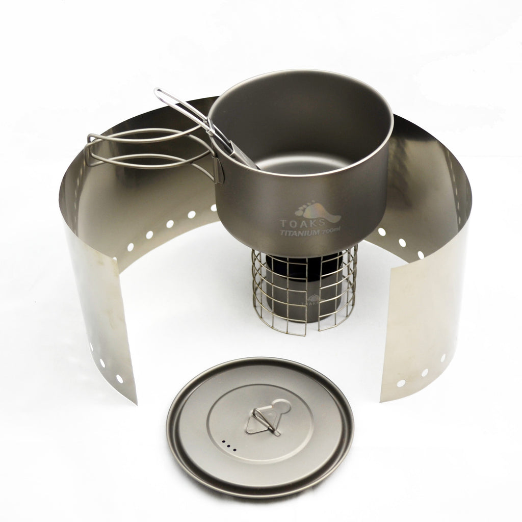 TOAKS Titanium Alcohol Stove Cook System with 700ml Pot – TOAKS Outdoor