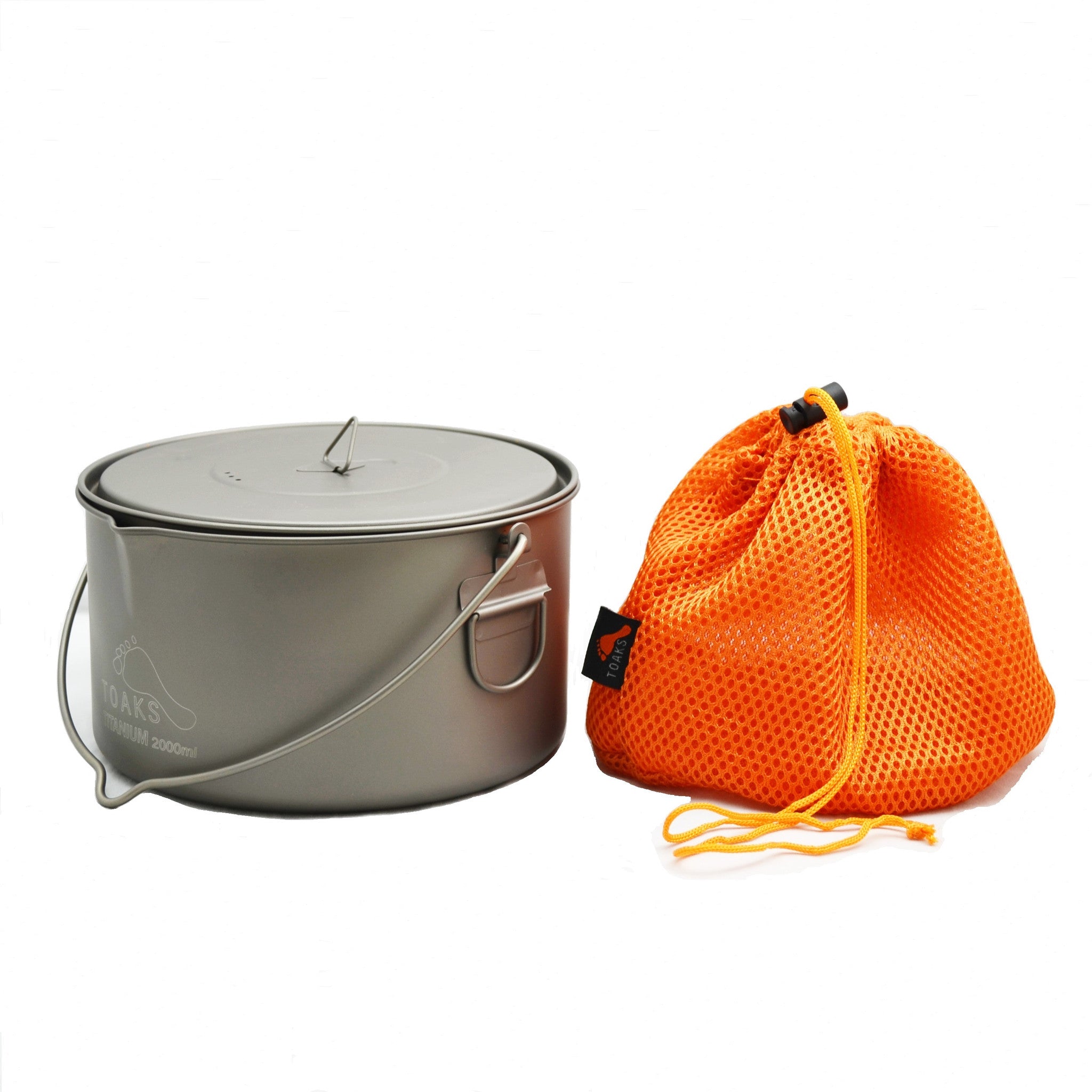 TOAKS Titanium 2000ml Pot with Bail Handle – TOAKS Outdoor